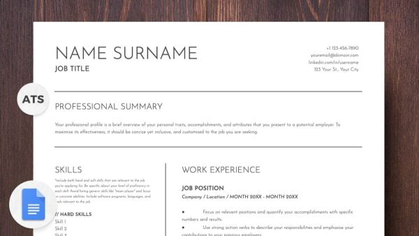 Google Docs Teacher Resume Templates: Make Your Job Application Stand Out
