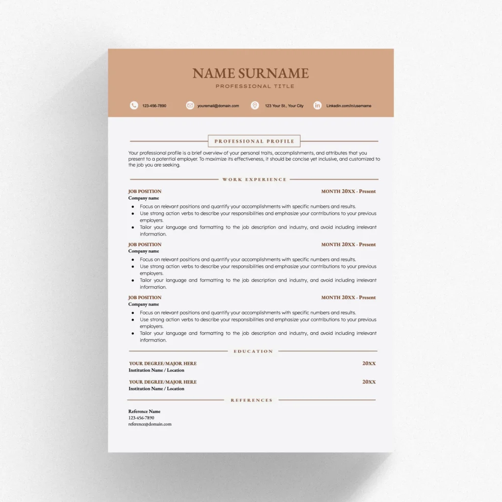 Investment Banking Resume Template - Elite Finance Professional Design ...