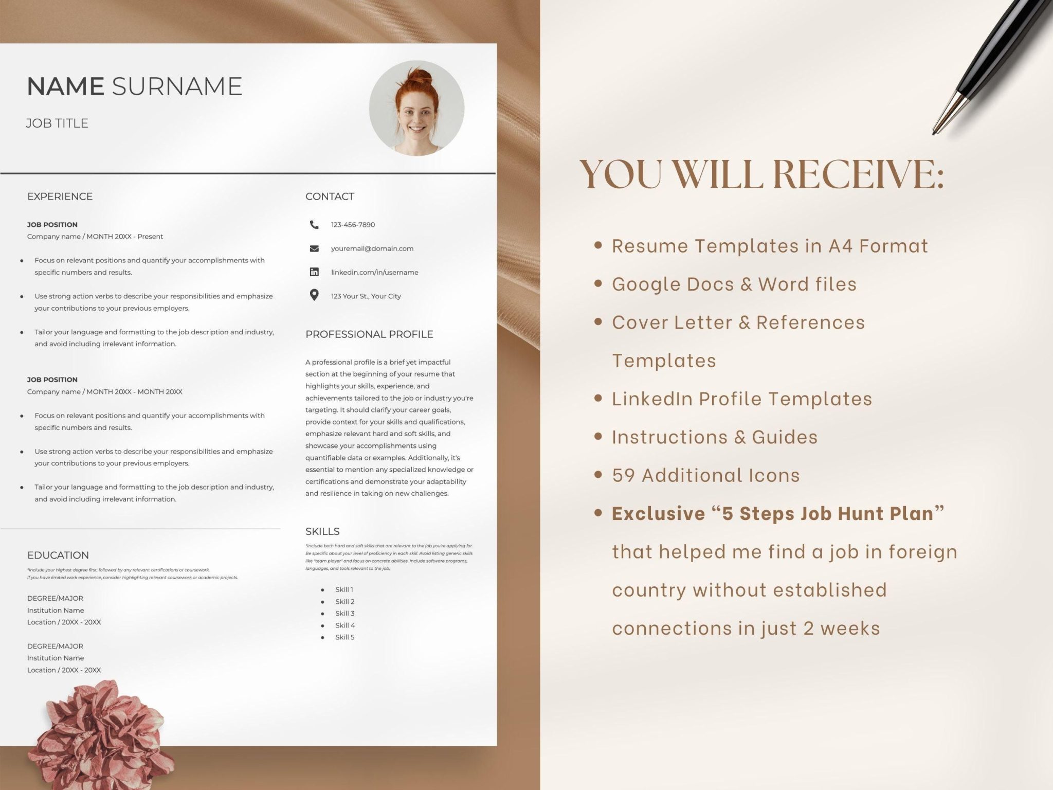 Fancy Resume Template – Add A Touch Of Elegance To Your Professional ...