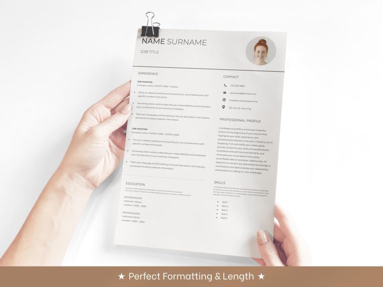 Fancy Resume Template – Add A Touch Of Elegance To Your Professional ...