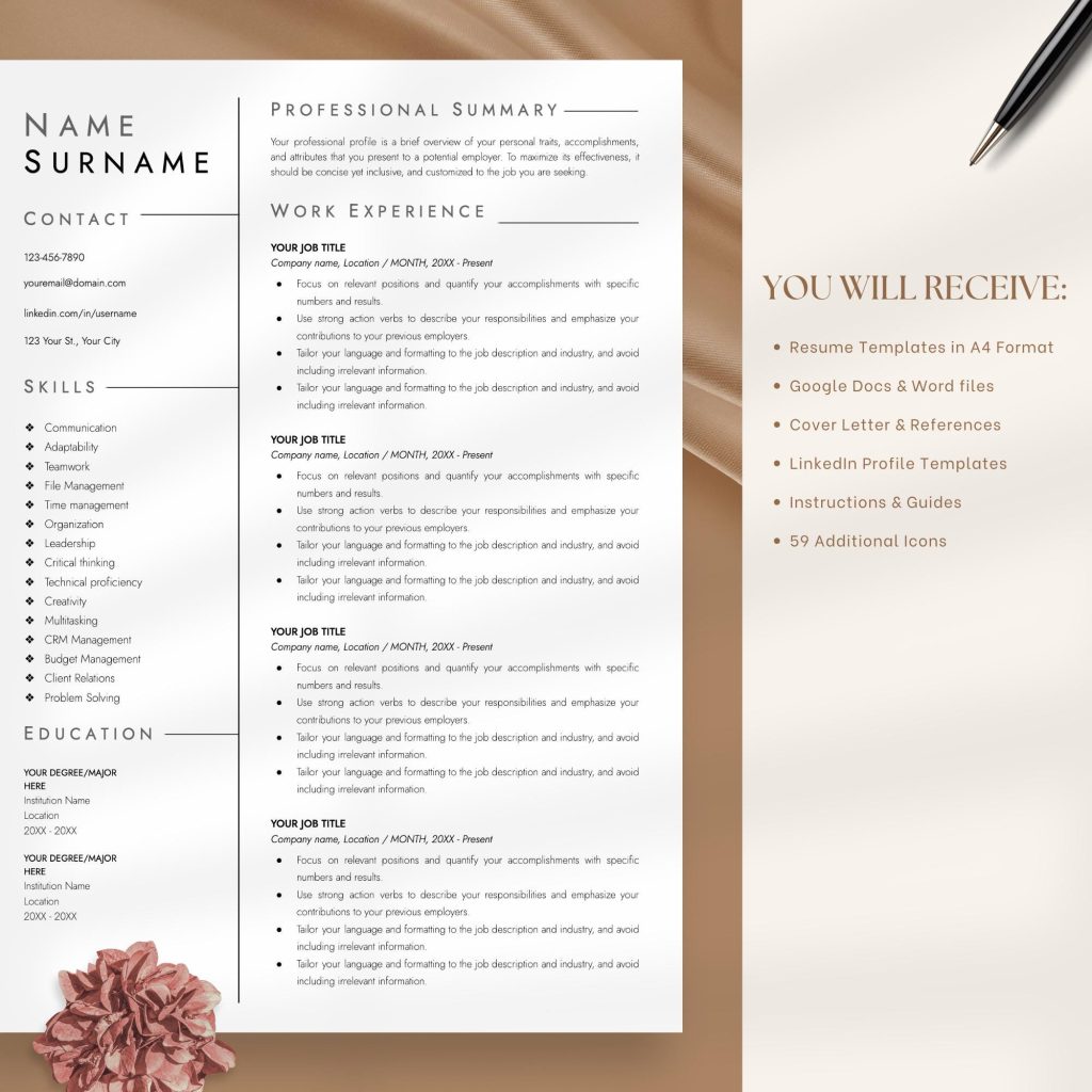 Best Resume Template For ATS - Top-Rated Design For Optimal ATS ...