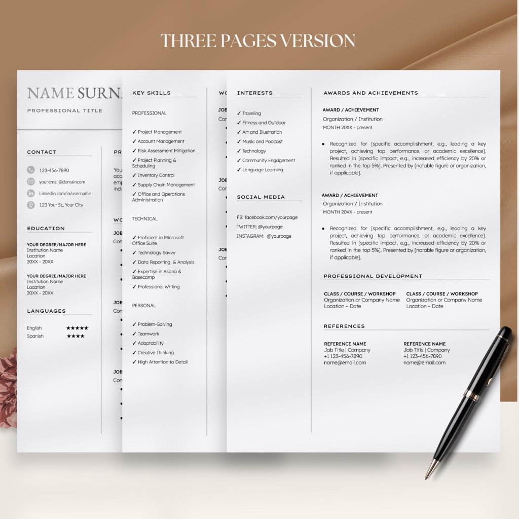 Student Resume Template - Next-Gen Scholar Profile Design For Google ...
