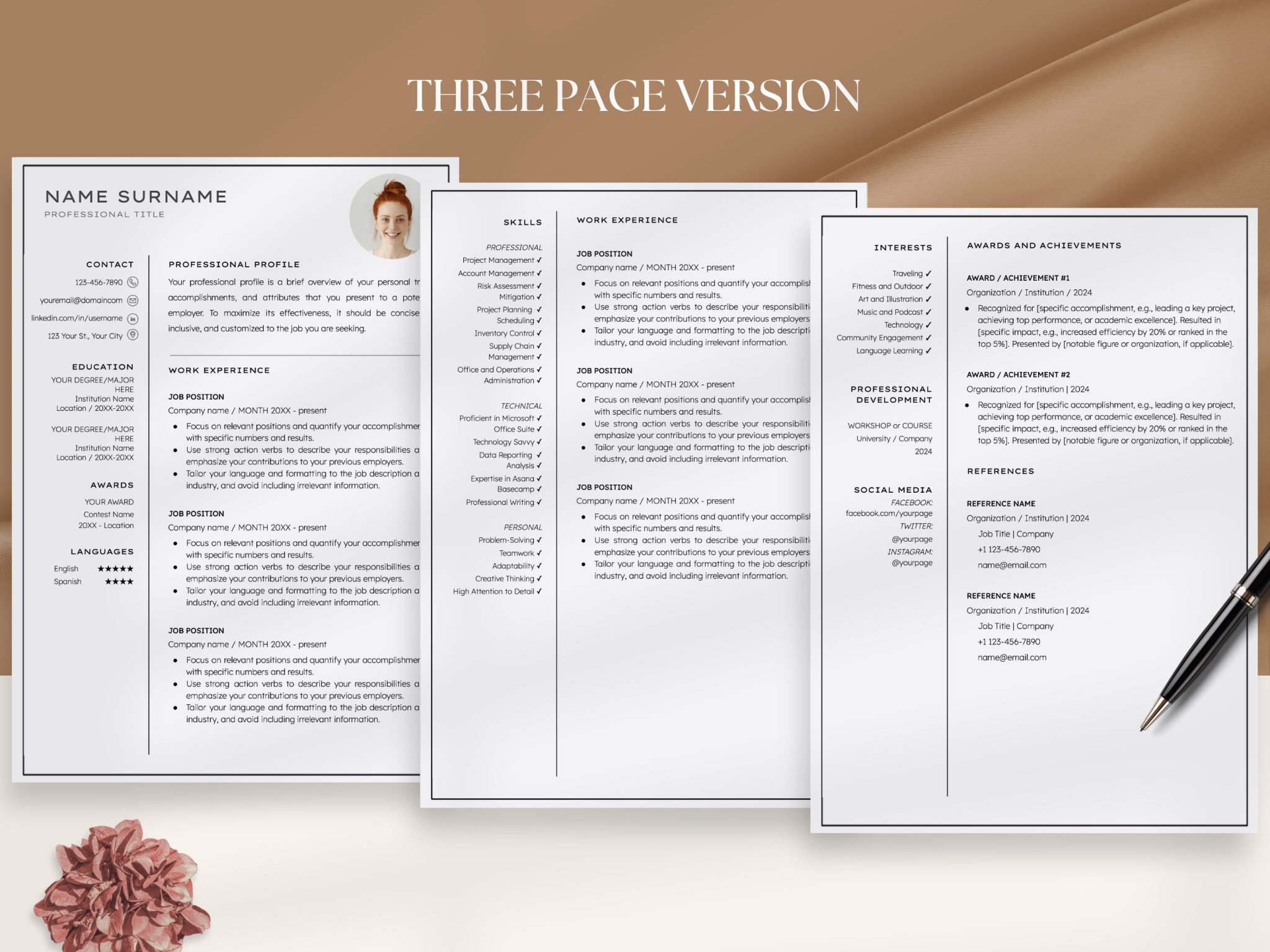 Teacher Resume Template - Modern Educator's Portfolio For Google Docs ...