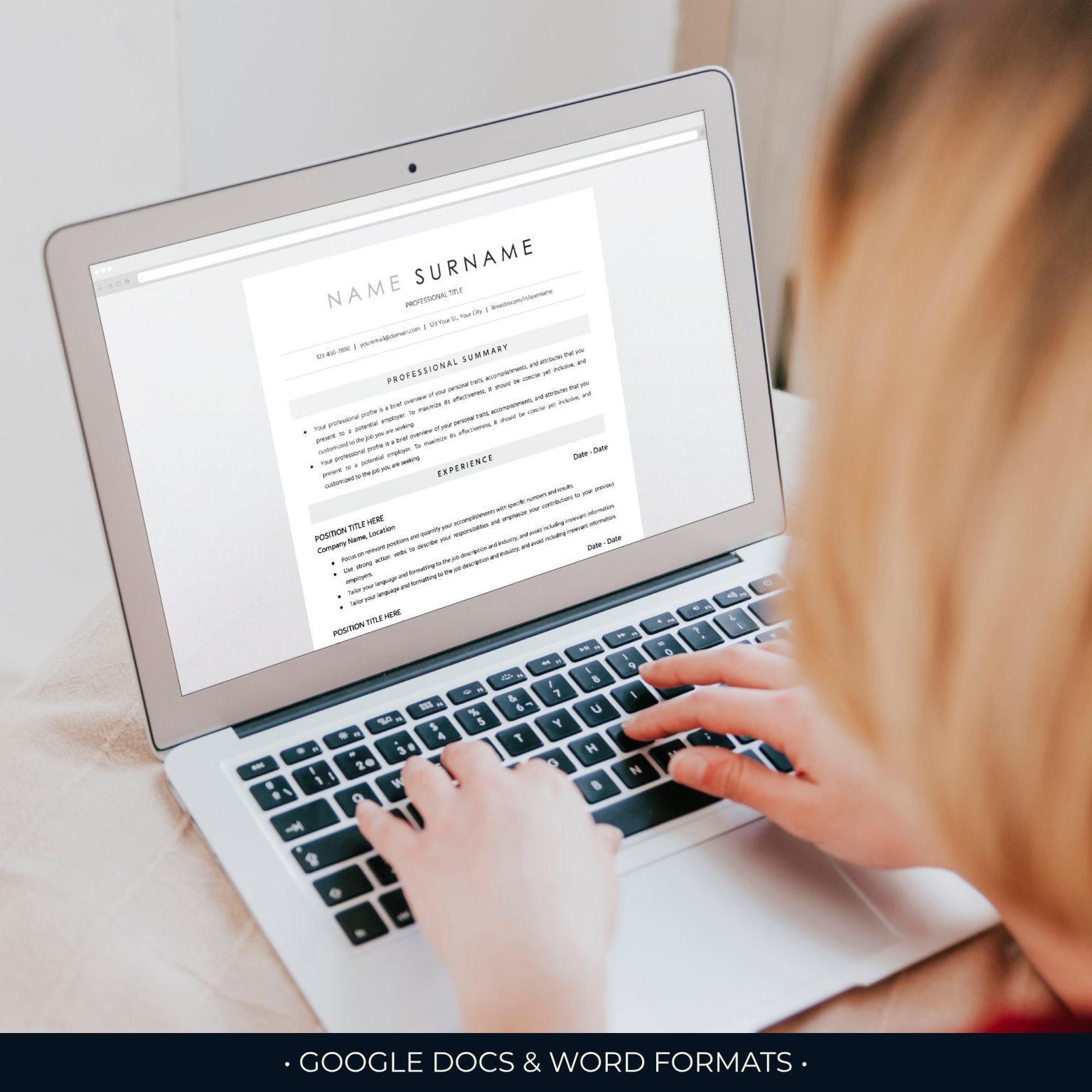 ATS-Friendly Resume Template - Streamlined & Compatible Design For Easy ...
