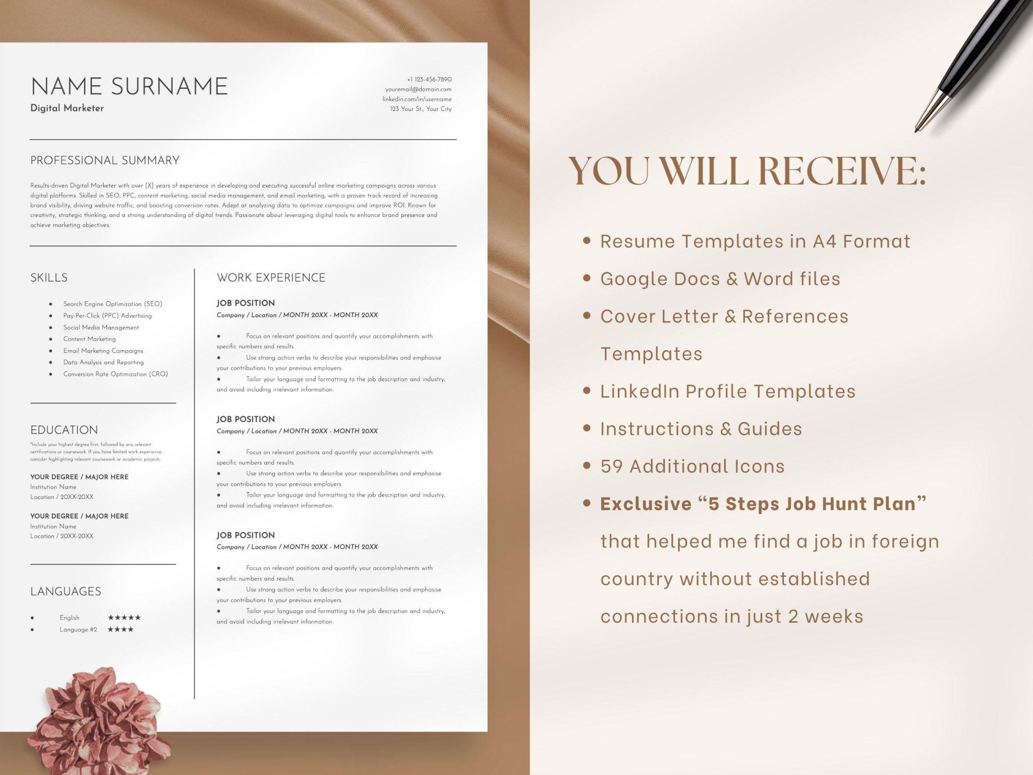 Perfect Resume Template – Achieve A Flawless Presentation Of Your ...