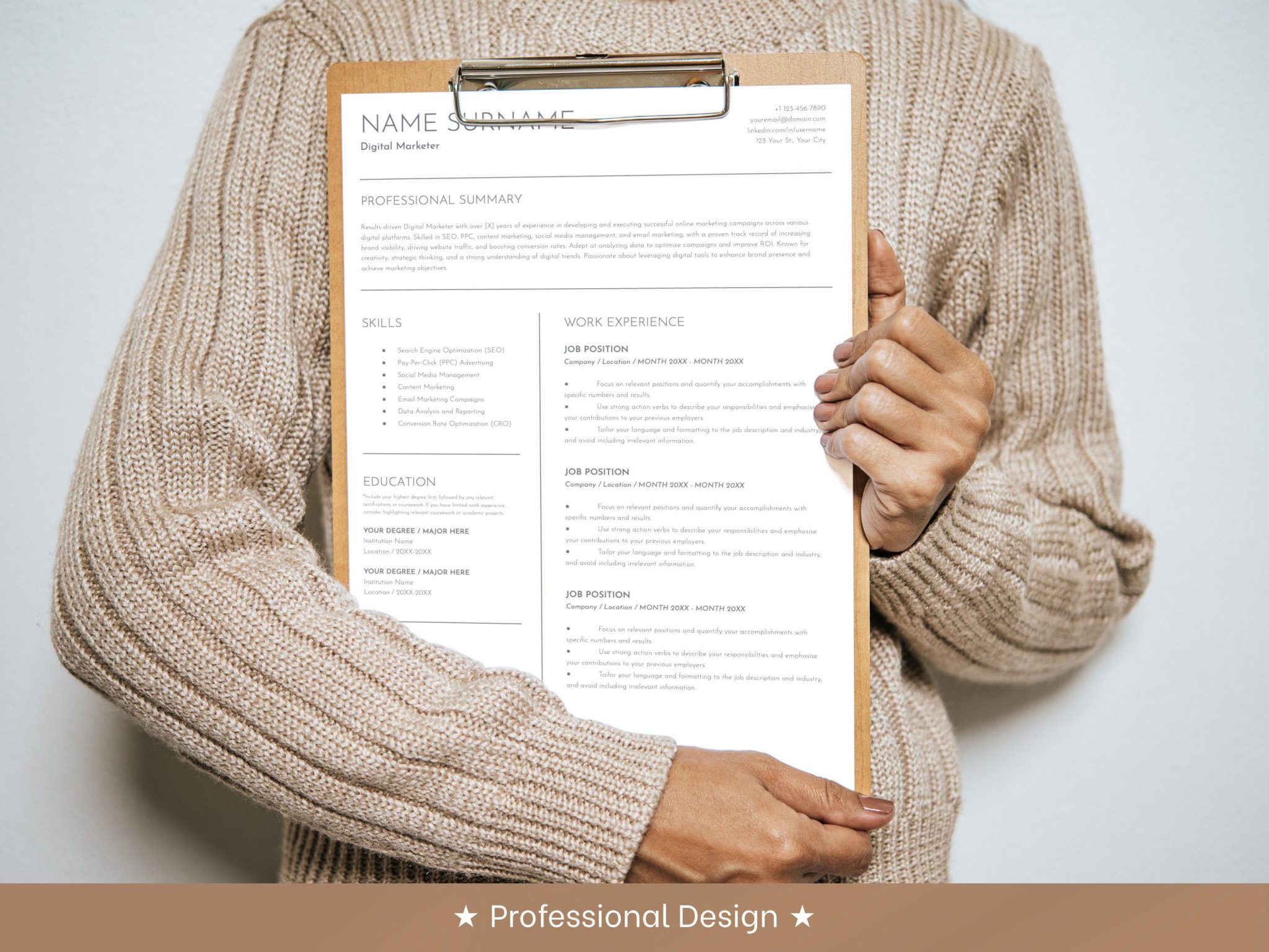Perfect Resume Template – Achieve A Flawless Presentation Of Your ...