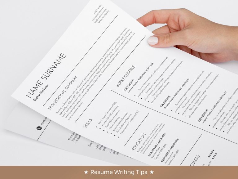 Perfect Resume Template – Achieve A Flawless Presentation Of Your ...