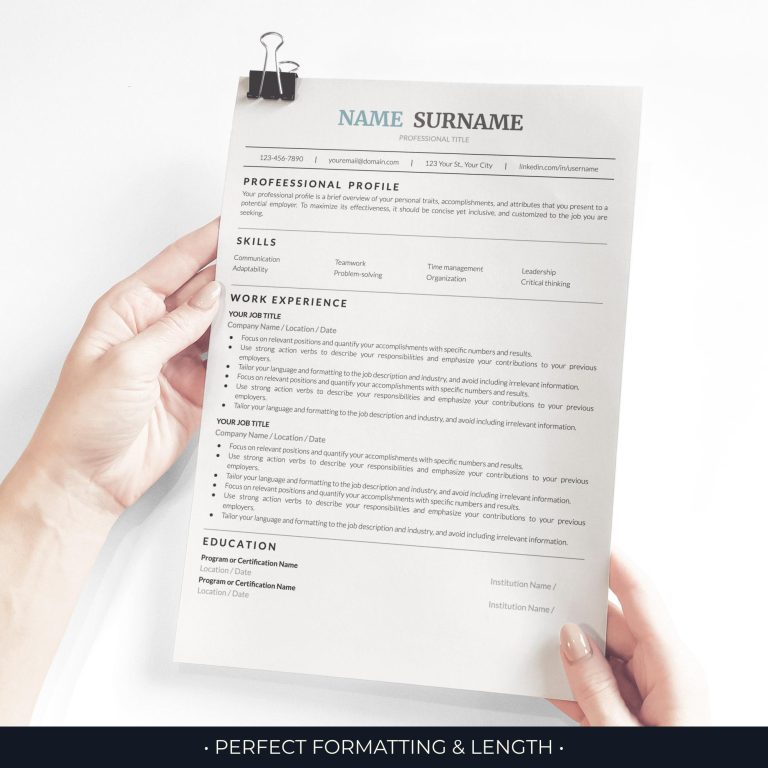 Google Drive Resume Template ATS - Google Drive-Ready For ATS-Friendly ...