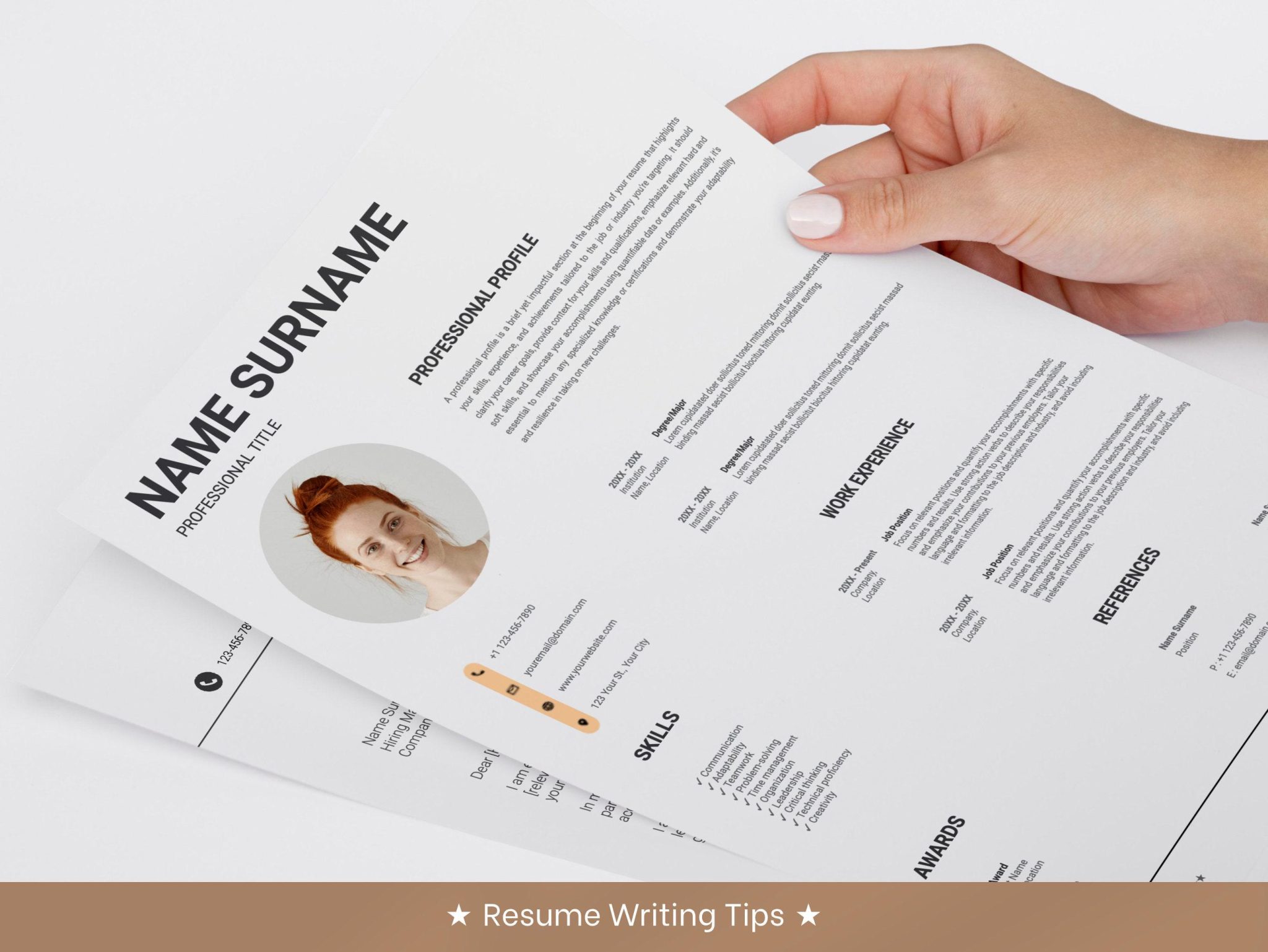 Resume Template With Picture For Google Docs - OkiDocs