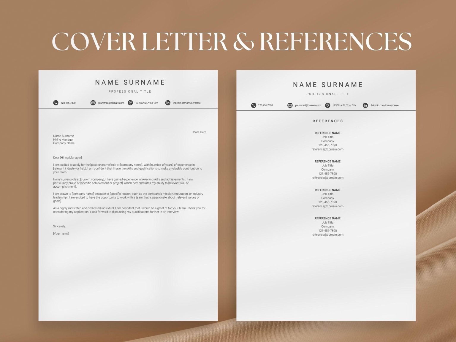 Vertical Resume Template: Unique Portrait-Style Professional Layout ...
