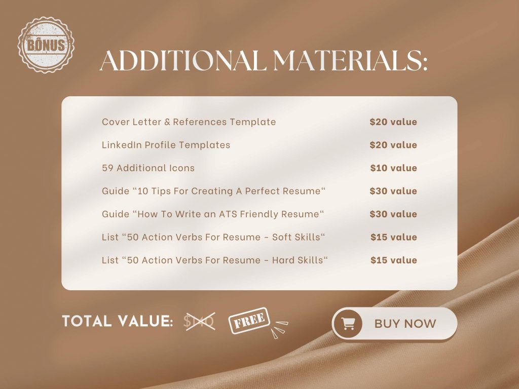 Vertical Resume Template: Unique Portrait-Style Professional Layout ...