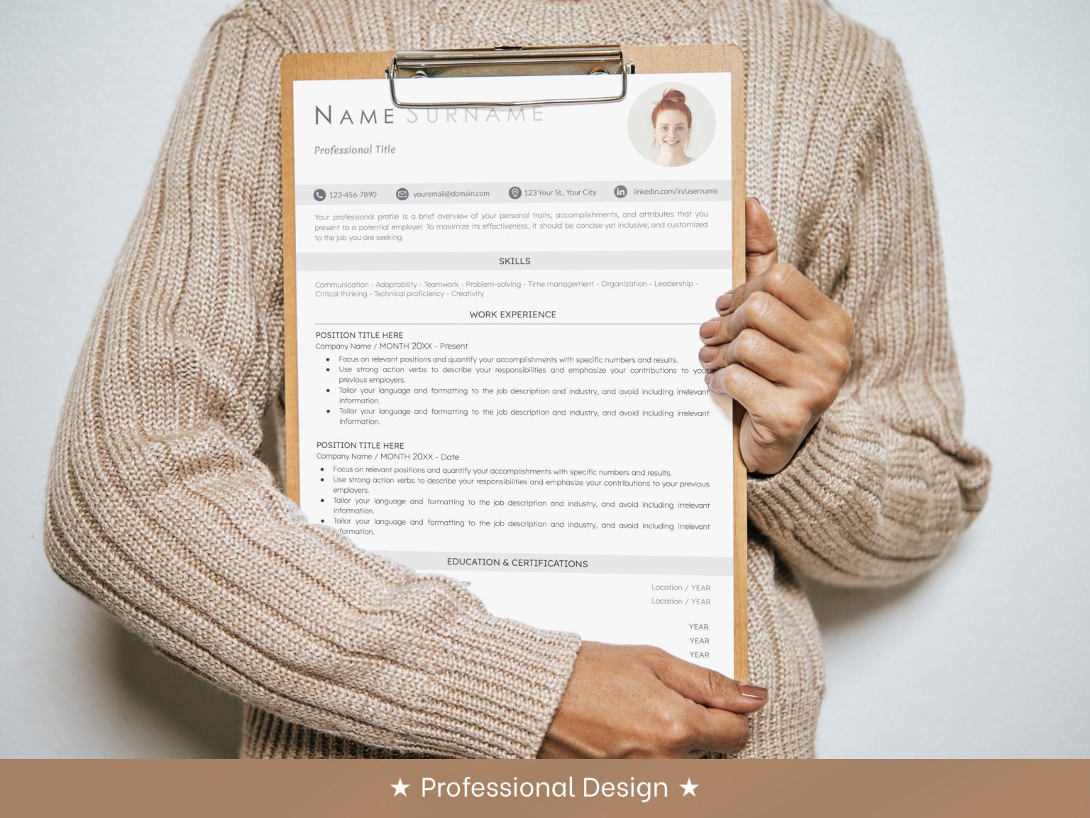 Traditional Resume Template Google Docs – Timeless Design For A Classic ...