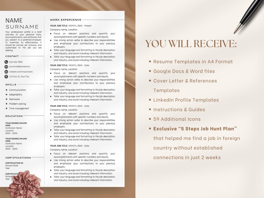 Resume Template US Style – Follow The American Standard For ...